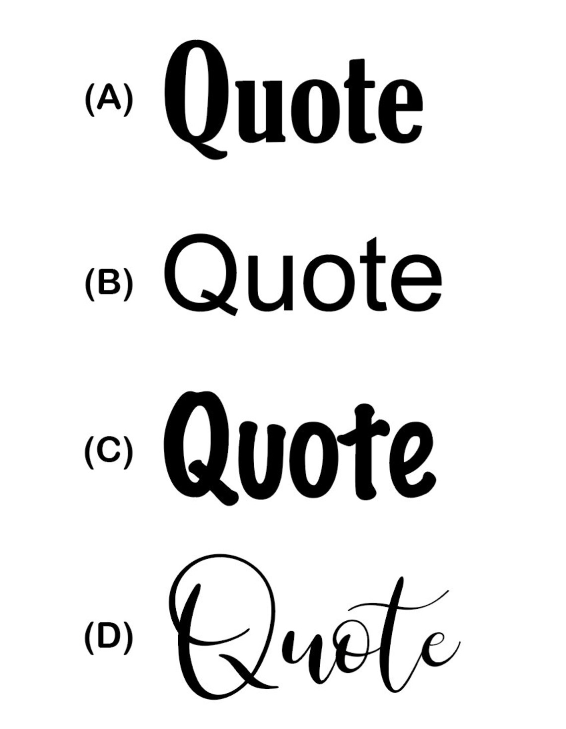 Custom Vinyl Decal Quote Request Vinyl Die Cut Decal for - Etsy