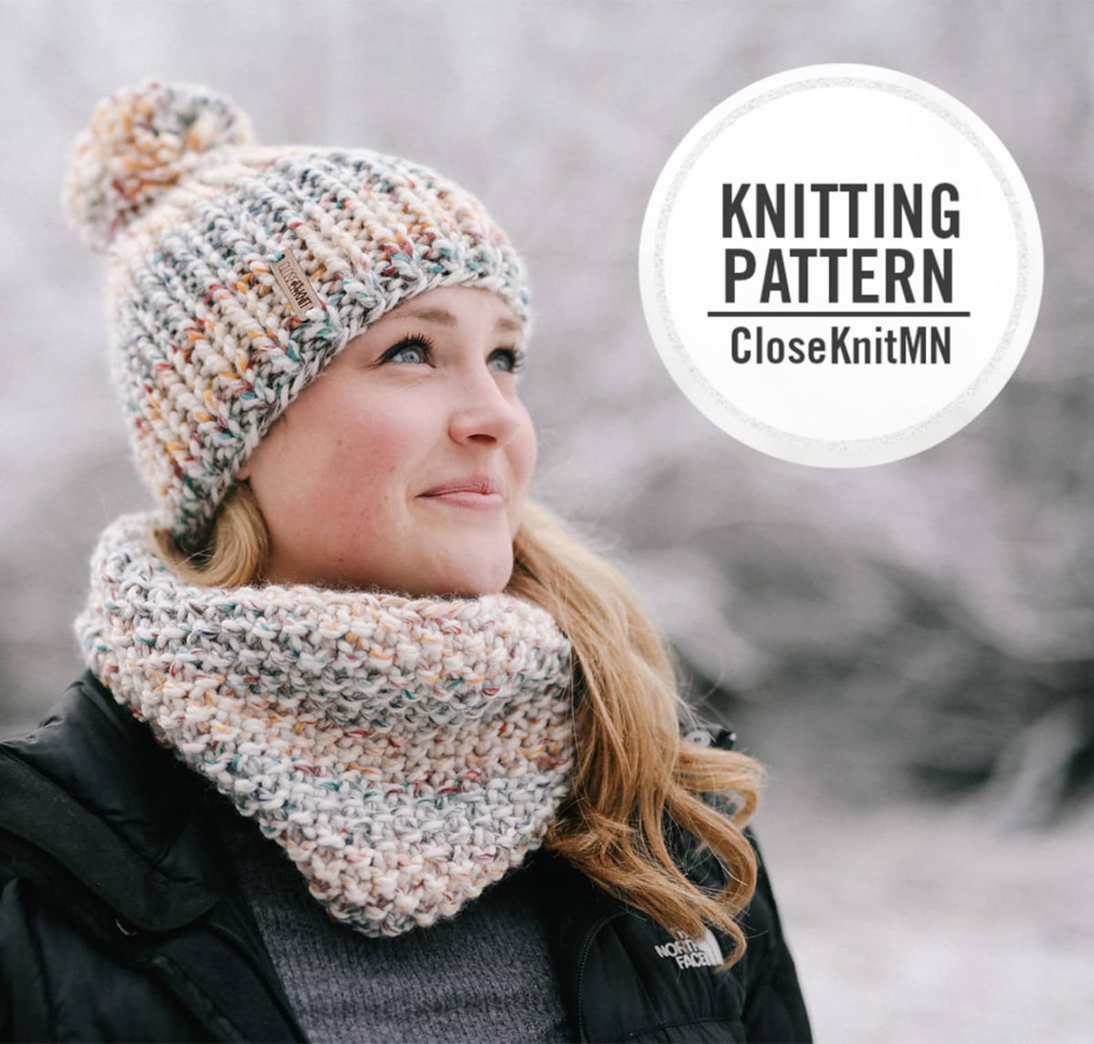 Knitting Pattern // Knit Cowl // Womens Scarf Pattern PDF Cowl // Easy Beginner Cowl Scarf ...