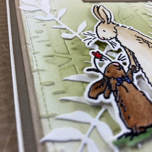 Rabbit Card - Blank Card - Bunny Card - Birthday Card - Friendship Card ...