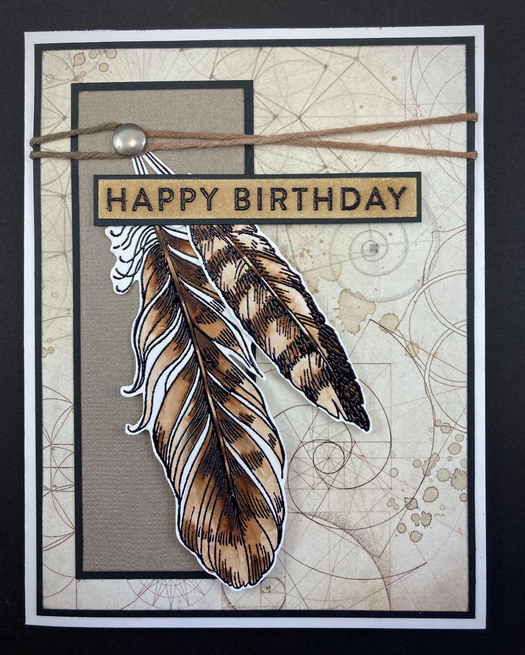 Birthday Card - Davinci Card - Golden Spiral - Happy Birthday - Golden ...