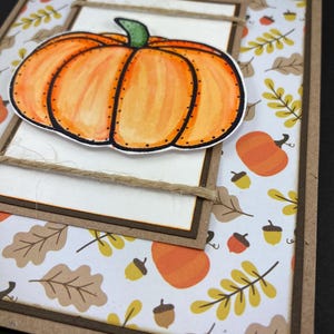 Autumn Cards - Pumpkin Cards - Blank Pumpkin Card - Fall Cards ...
