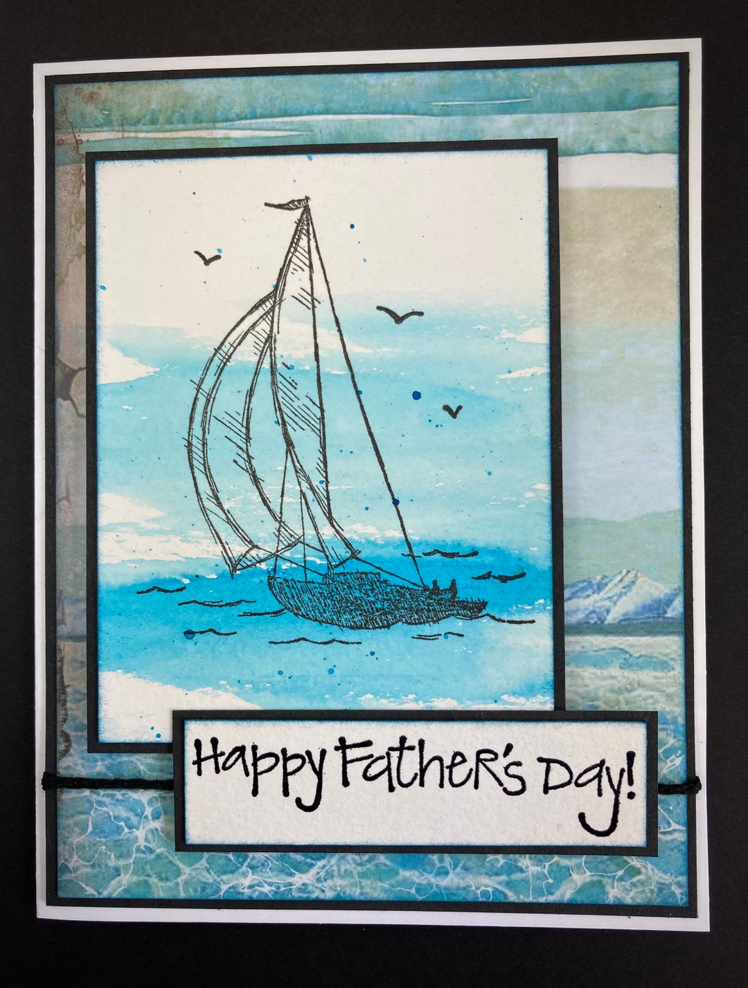Father's Day Card - Happy Father's Day - Sailboat Card - Nautical Card ...