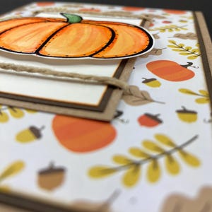 Autumn Cards - Pumpkin Cards - Blank Pumpkin Card - Fall Cards ...