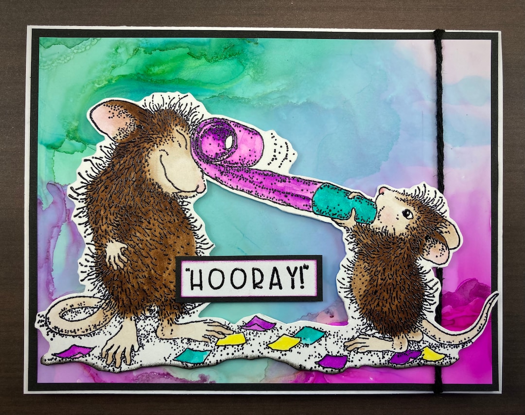 Birthday Card House Mouse Card Mouse Birthday Card House - Etsy