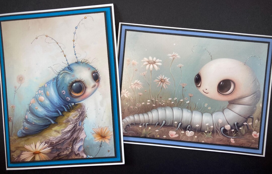 Bug Card - Blank Cards - Cute Bugs - Cute Insects - Insect Cards ...