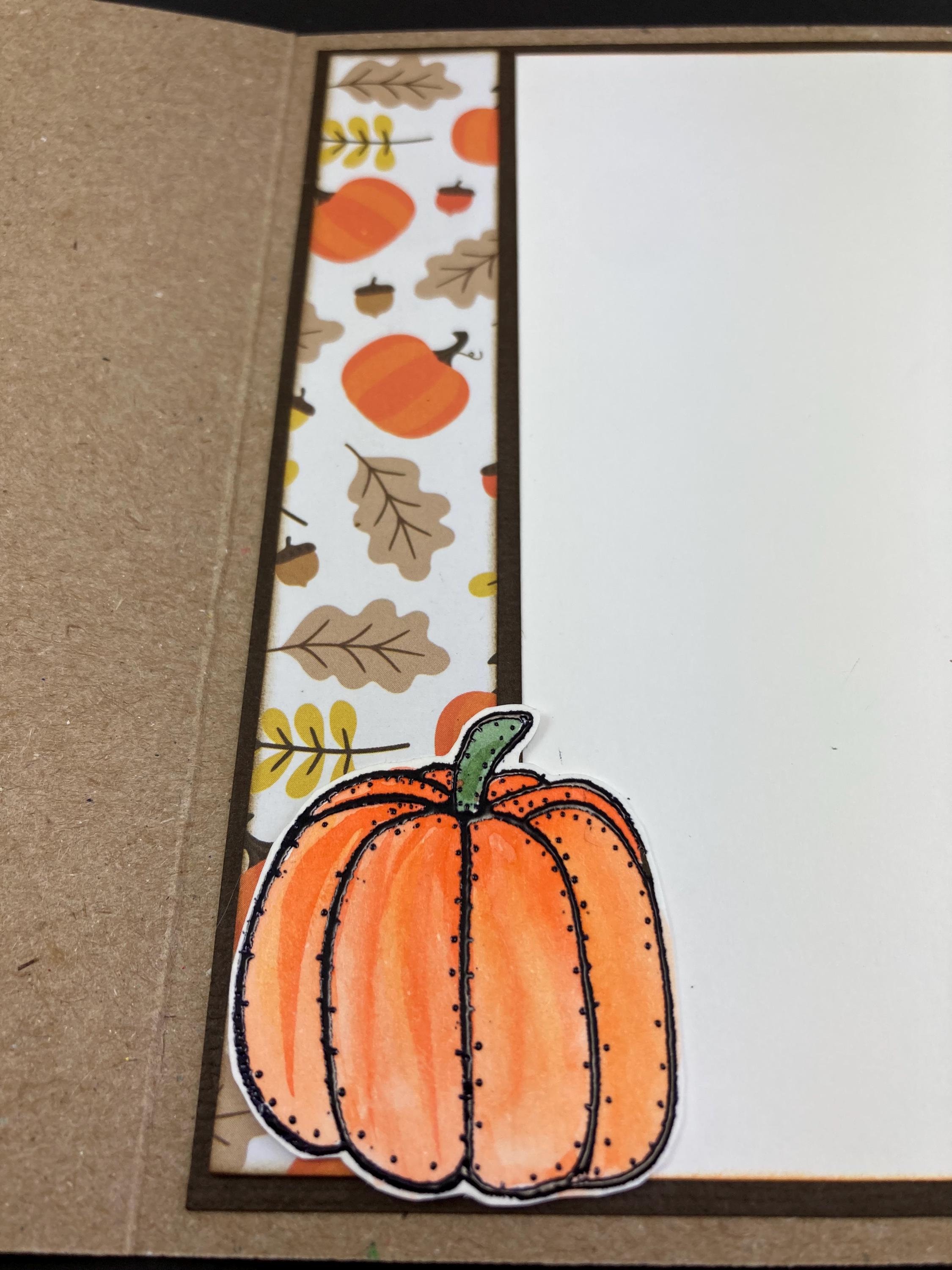 Autumn Cards Pumpkin Cards Blank Pumpkin Card Fall Cards Thanksgiving ...