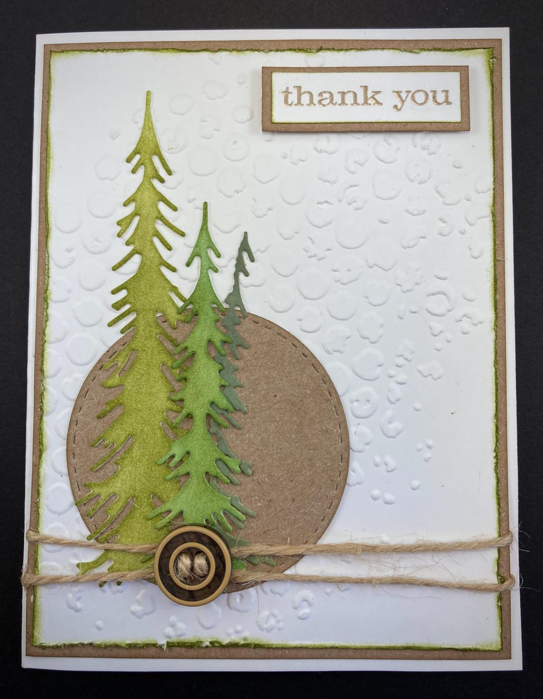 Thank You Card - Thank You - Trees - Tree Thank You Card - Tree Card ...