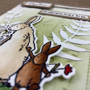 Rabbit Card - Blank Card - Bunny Card - Birthday Card - Friendship Card ...