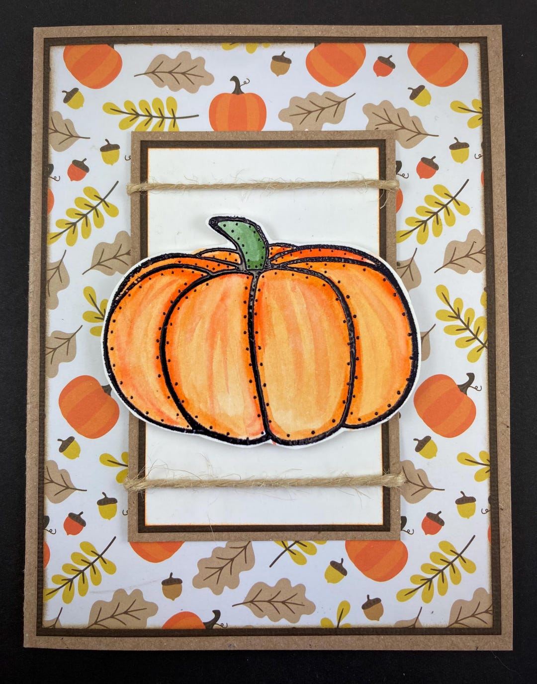 Autumn Cards - Pumpkin Cards - Blank Pumpkin Card - Fall Cards ...