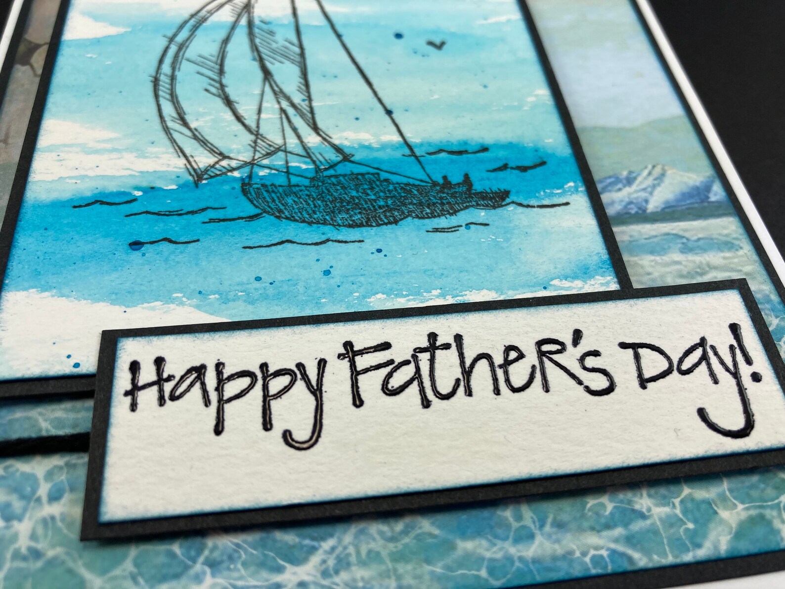 Father's Day Card Happy Father's Day Sailboat Card Nautical Card Ocean ...