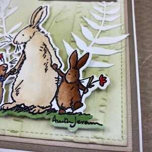 Rabbit Card - Blank Card - Bunny Card - Birthday Card - Friendship Card ...