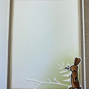 Rabbit Card - Blank Card - Bunny Card - Birthday Card - Friendship Card ...