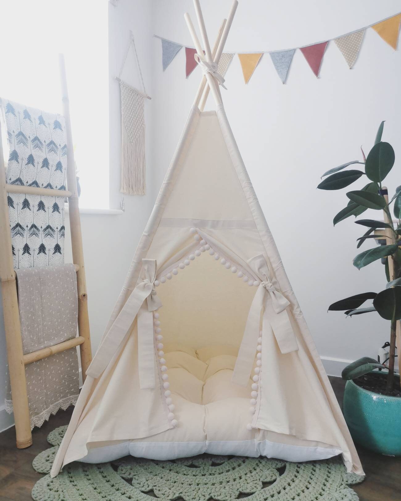 Teepee Tent for Kids Teepee Kids Teepee Teepee Tent Play - Etsy UK