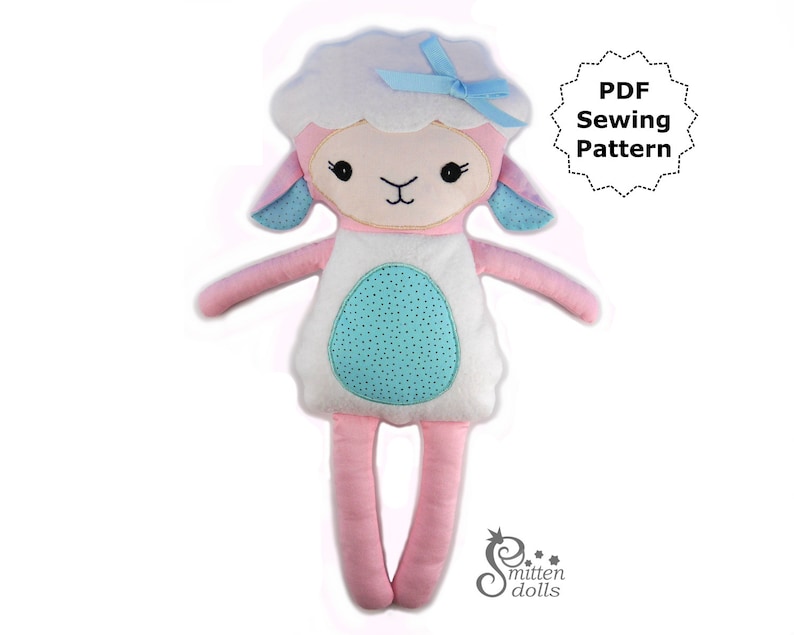 Lamb Sewing Pattern PDF Stuffed Toy Softie Instant Download - Etsy