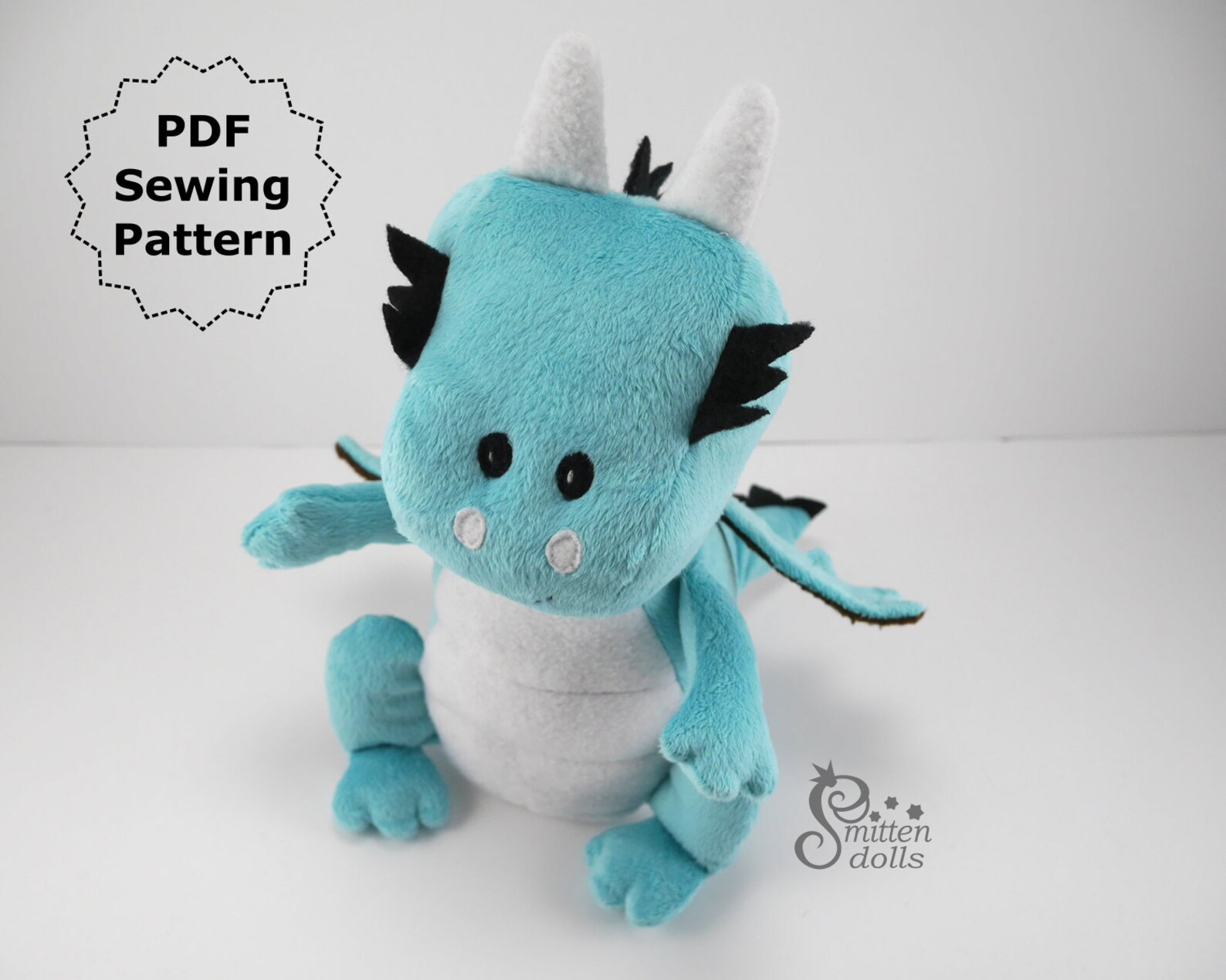 Dragon Sewing Pattern, Dragon Plush Pattern, Dragon Patterns, Plush ...