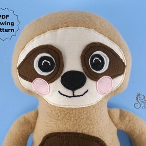 Sloth Sewing Pattern, Sloth Pattern, Sloth Plush Pattern, Sloth Plush ...