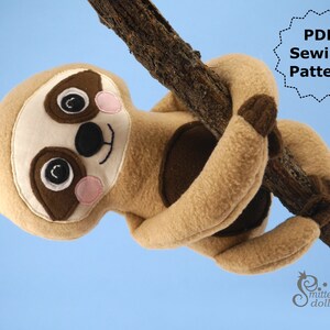 Sloth Sewing Pattern, Sloth Pattern, Sloth Plush Pattern, Sloth Plush ...