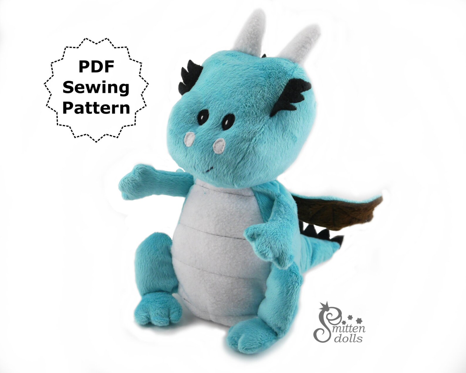 Dragon Sewing Pattern, Dragon Plush Pattern, Dragon Patterns, Plush ...