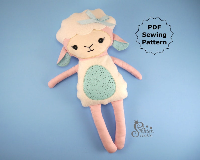 Lamb Sewing Pattern PDF Stuffed Toy Softie Instant Download - Etsy