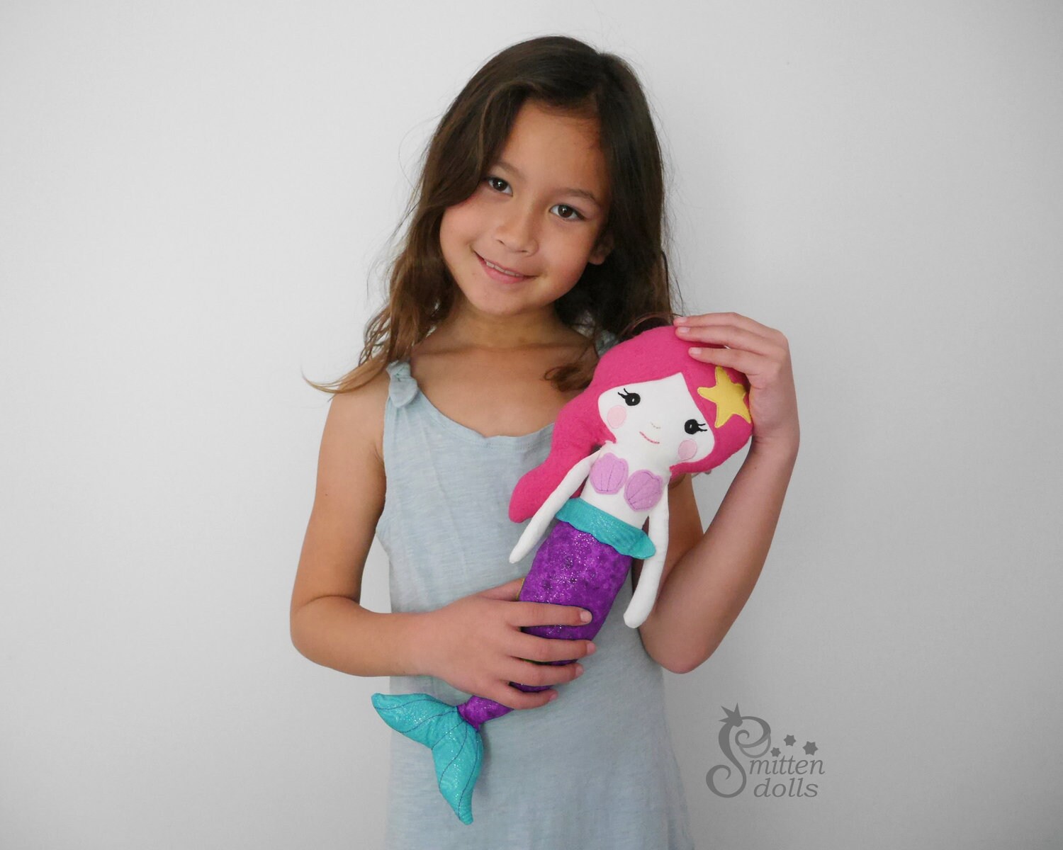 Mermaid Doll Pattern, Mermaid Pattern, Mermaid Doll Sewing Pattern ...