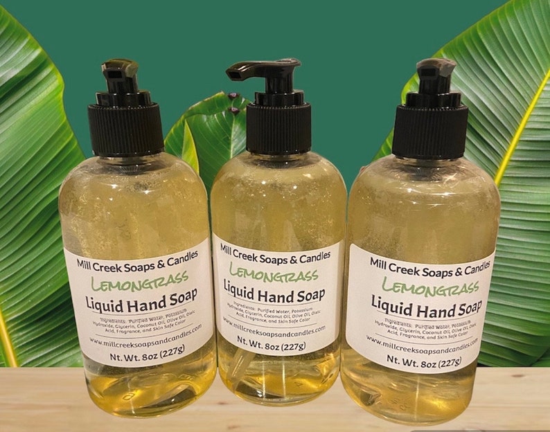 Lemongrass Liquid Hand Soap - Etsy