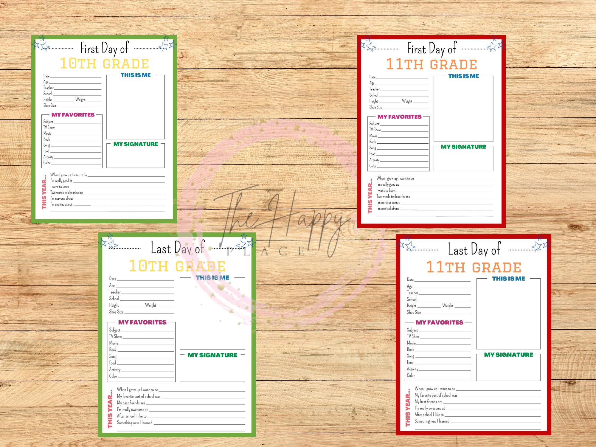 All About Me First and Last Day of School Printable, Interview Sheet ...