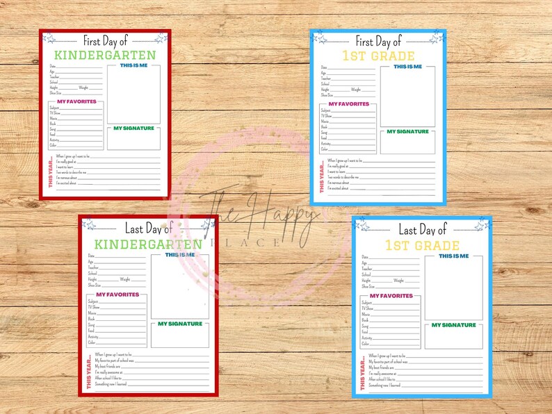 All About Me First and Last Day of School Printable, Interview Sheet ...