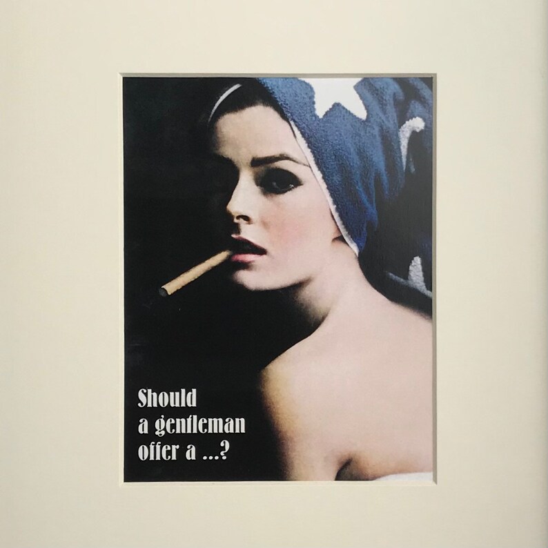 Tiparillo Ad 3 Framed Print Mad Men Wall Art Graphic | Etsy