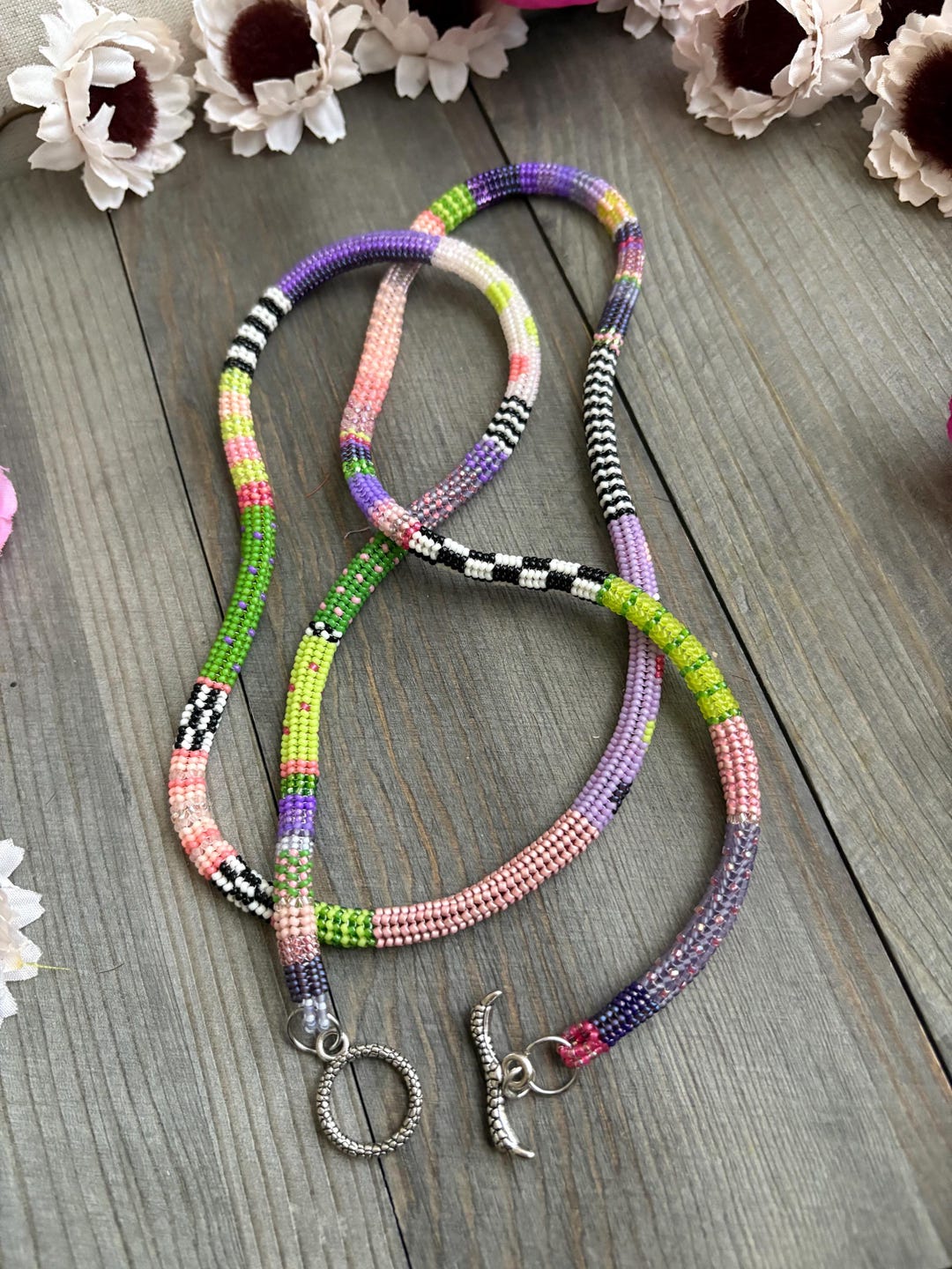 Wicked Inspired Ndebele Rope Style Beaded Statement Necklace ONE OF A ...