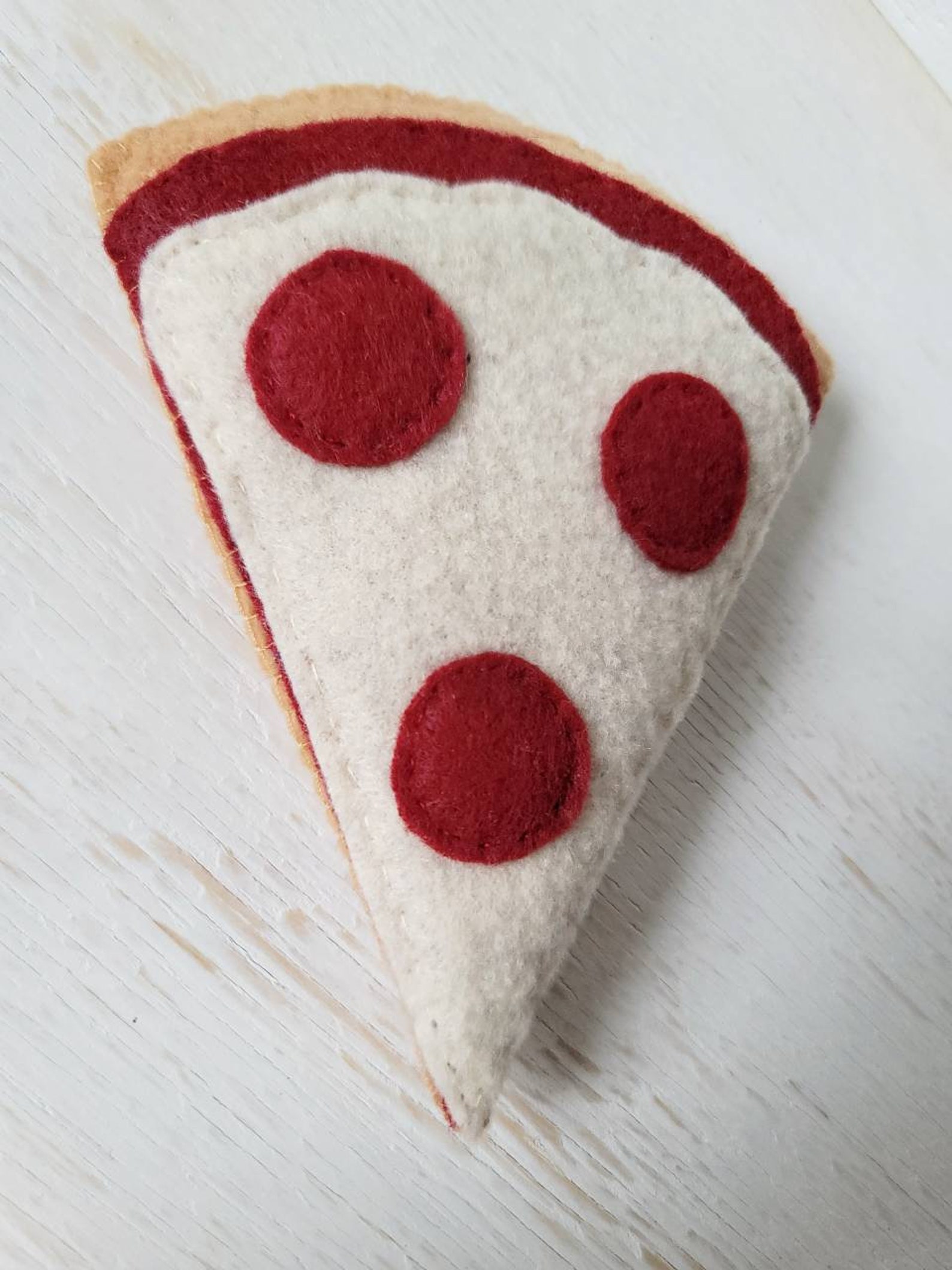 Pepperoni Pizza Slice Cat Toy - Etsy