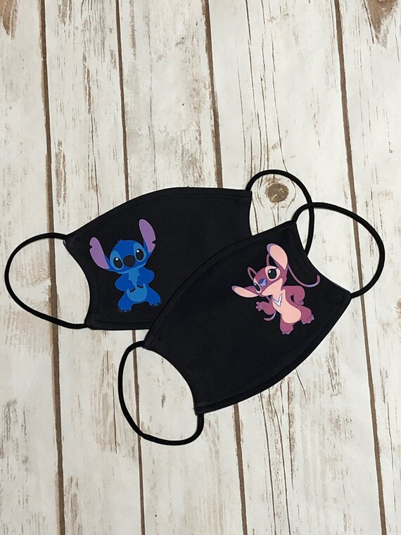 Lilo and Stitch Face Mask Disney Couple Face Mask Stitch and | Etsy