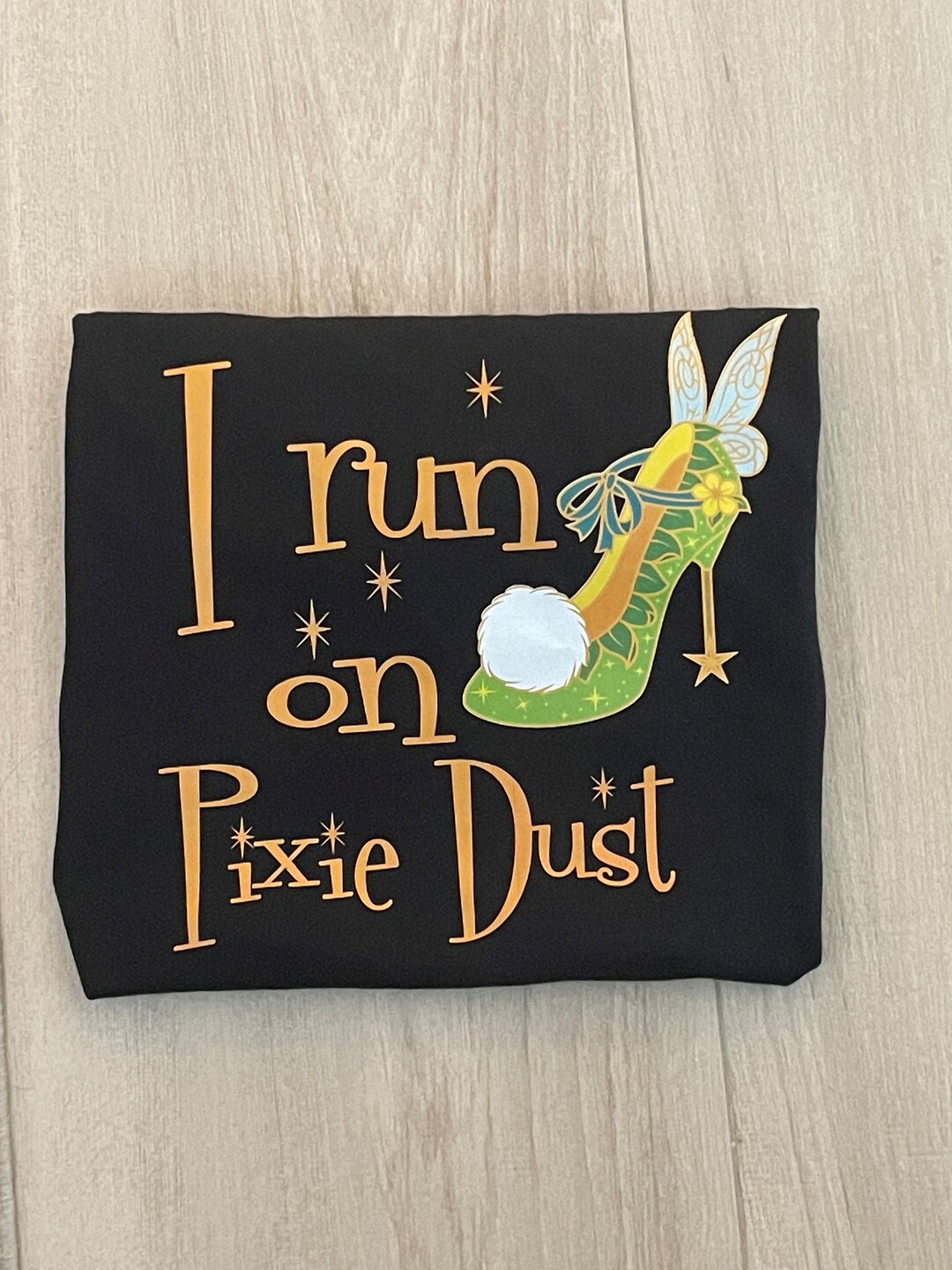 Tinkerbell Running Tank I Run on Pixie Dust Marathon Shirt Peter Pan ...