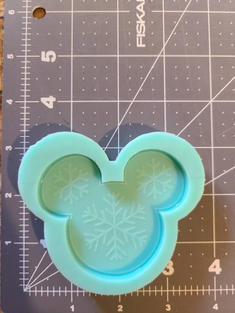 Mouse Christmas Snowflake Silicone Mold - Etsy