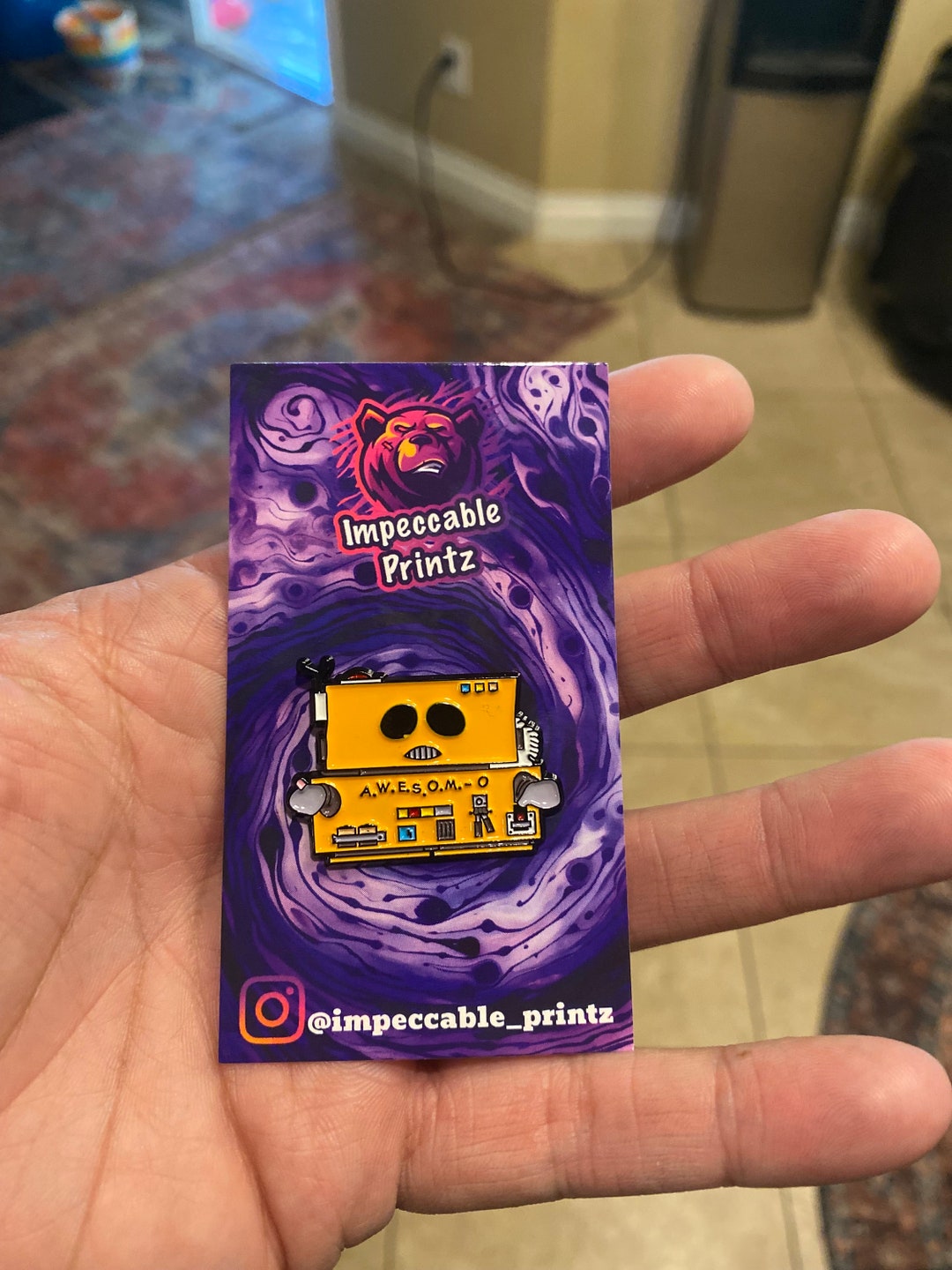 Awesome Robot Enamel Pin SP - Etsy