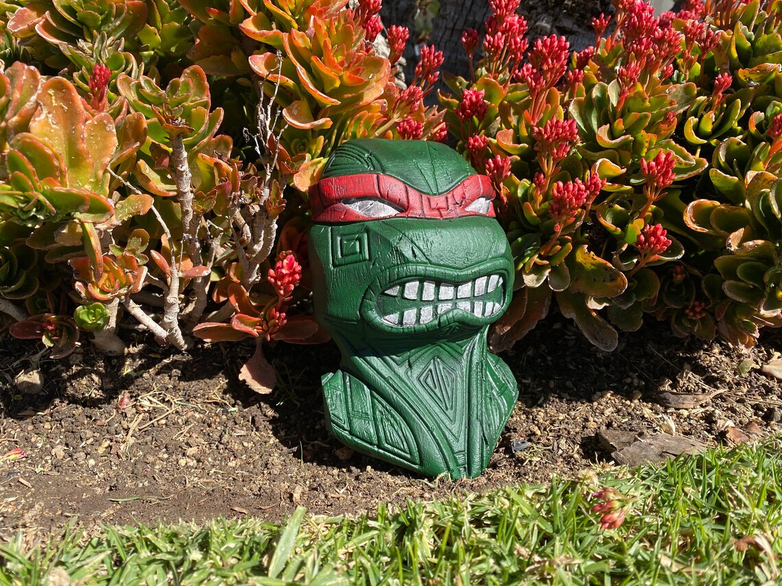 TMNT Concrete Garden Statue - Etsy