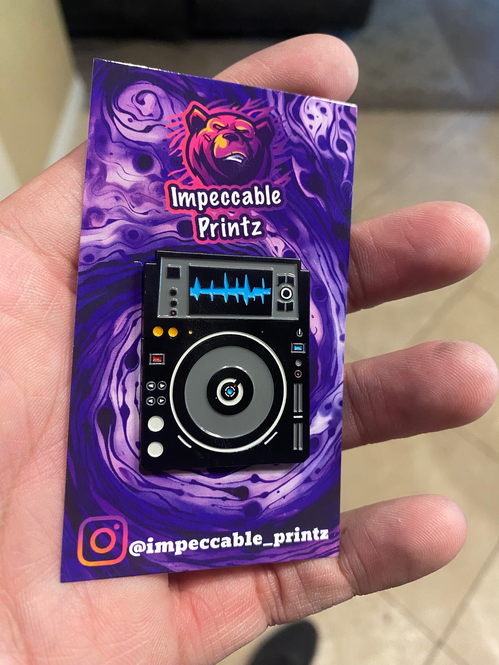 CDJ Enamel Pin for Djs and Music Enthusiasts - Etsy