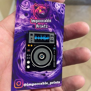 CDJ Enamel Pin for Djs and Music Enthusiasts - Etsy