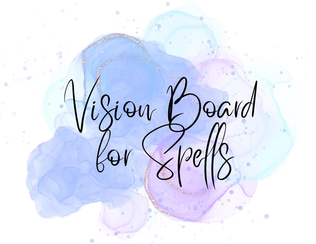 Printable Vision Board Template for Spells - Etsy