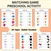 Matching Game Preschool Activity 30 Pages Printable - Etsy