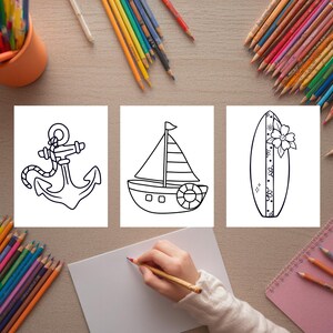 50 Summer Coloring Pages for Kids, Toddlers, Preschoolers (printable ...