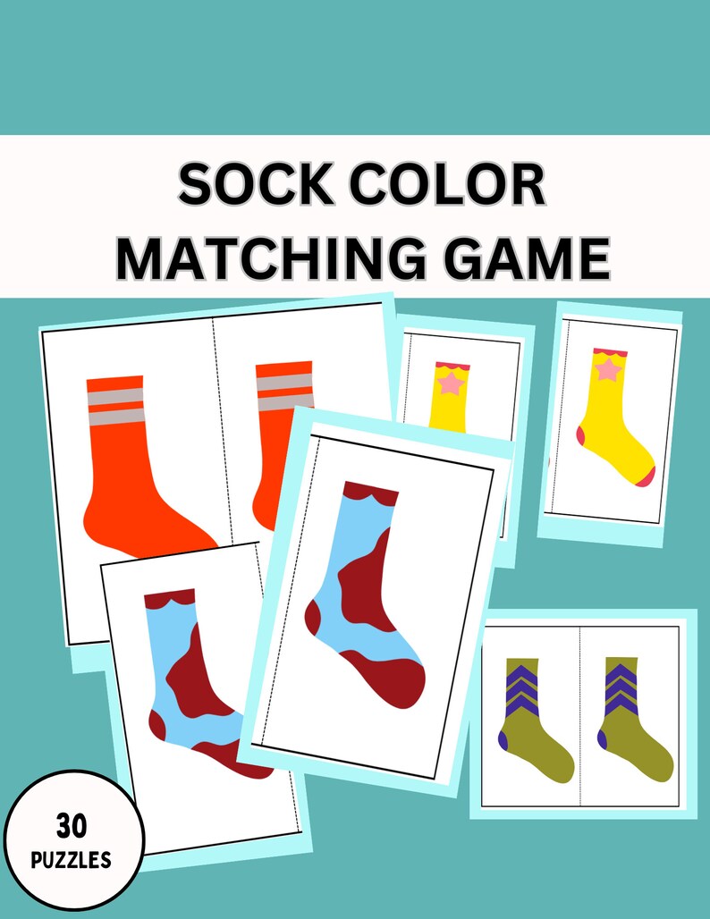 Sock Matching Game - Finding Pairs - Problem Solving -memory Games ...