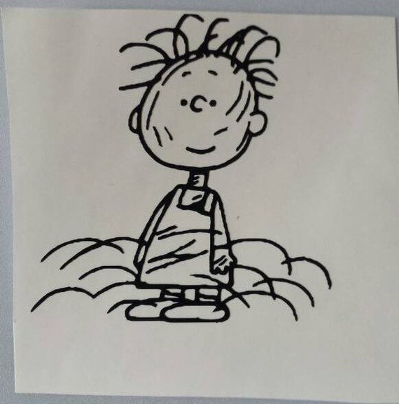 PIGPEN PIG-PEN Peanuts Vinyl Car Window Decal .. Free Shipping | Etsy