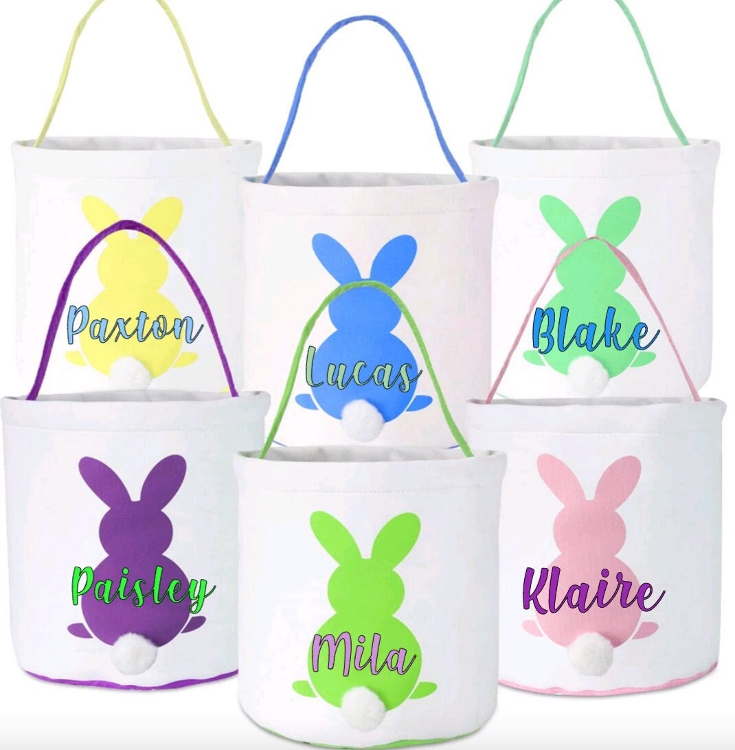 Personalized Easter Basket Customized Easter Basket Bunny - Etsy