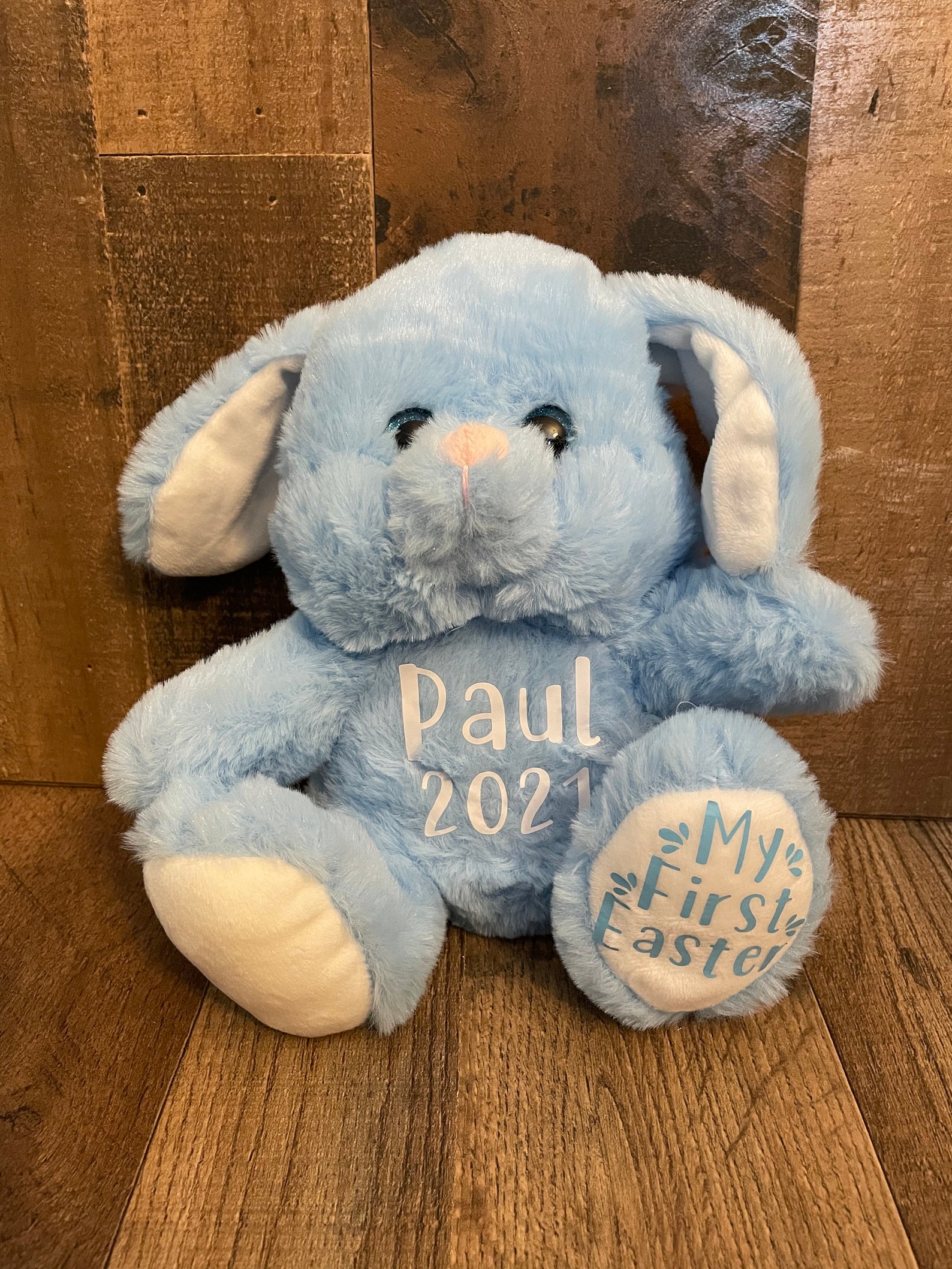 Personalized Easter Bunny Stuffed Animal First Easter Gift - Etsy