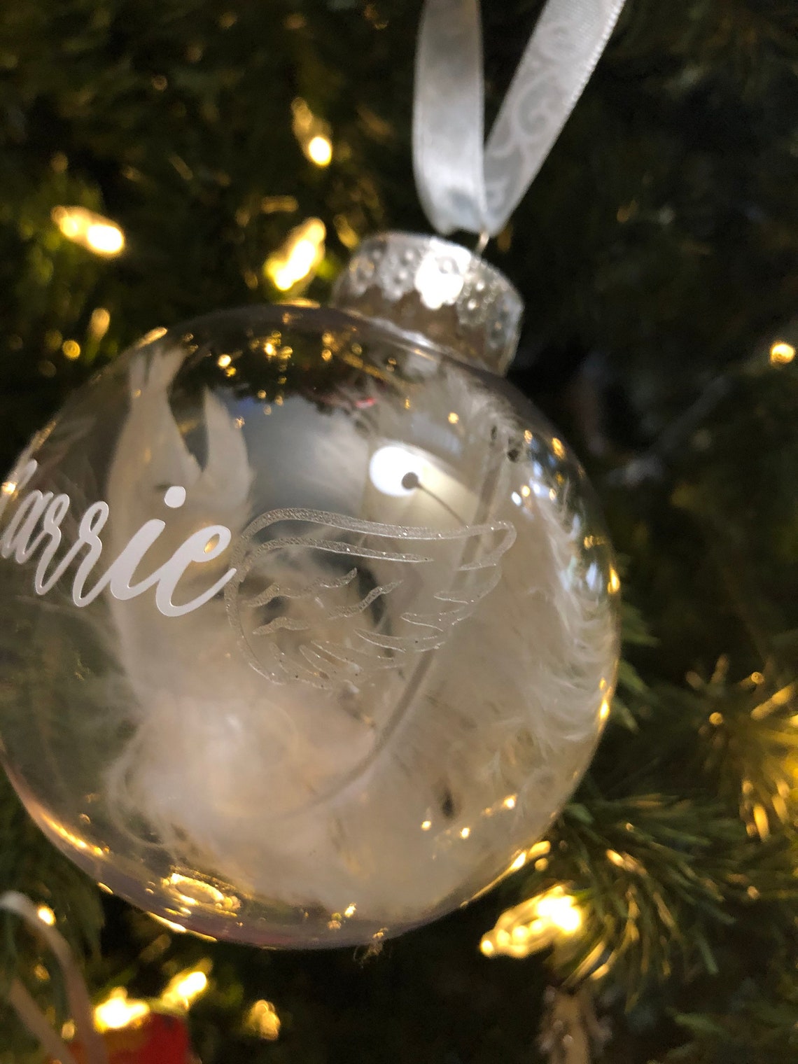 In Memory of Christmas Ornament Personalized Christmas - Etsy
