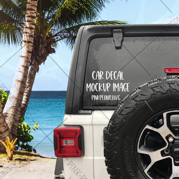 Car Decal Mockup - Etsy