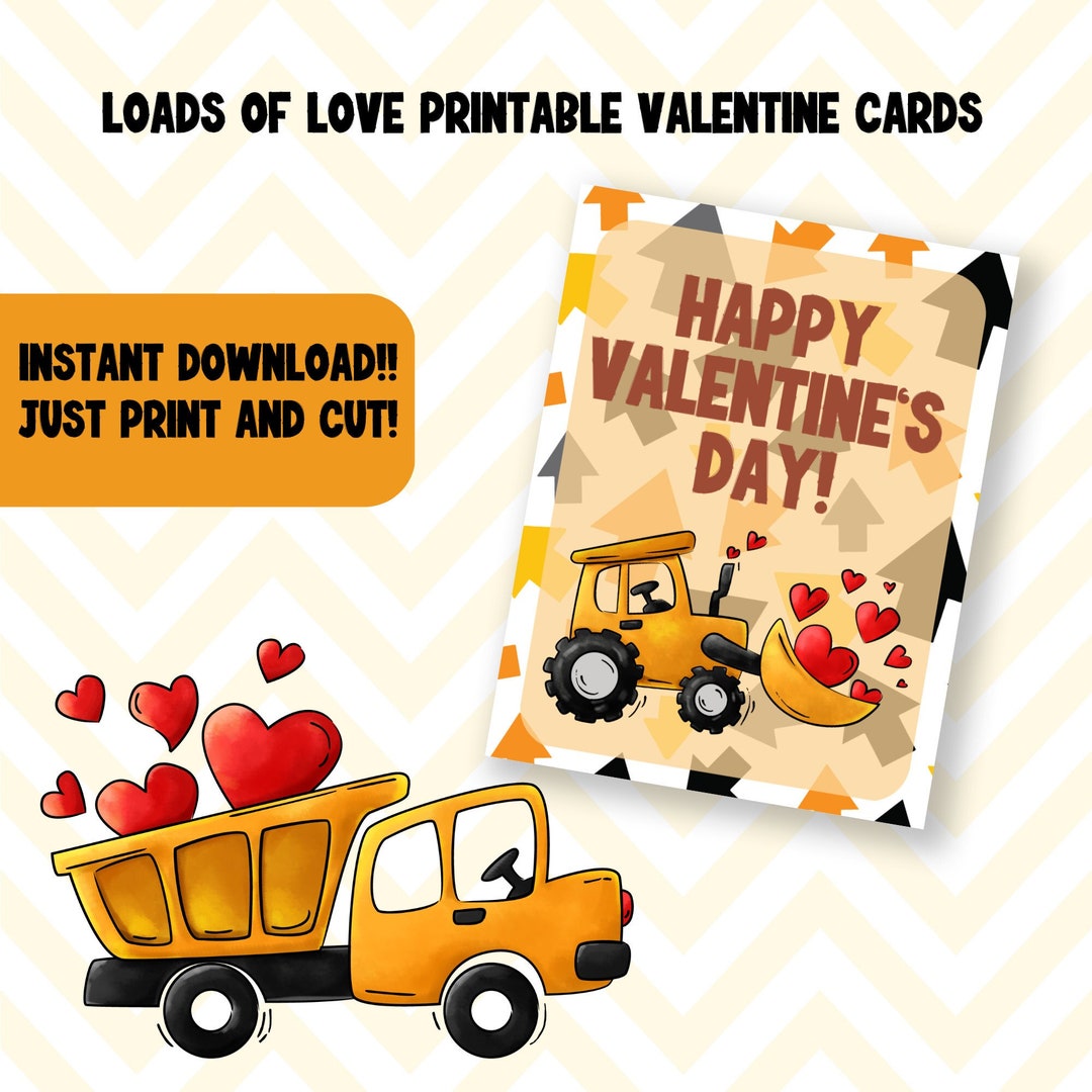 Loads of Love Printable Valentine's Day Cards - Etsy