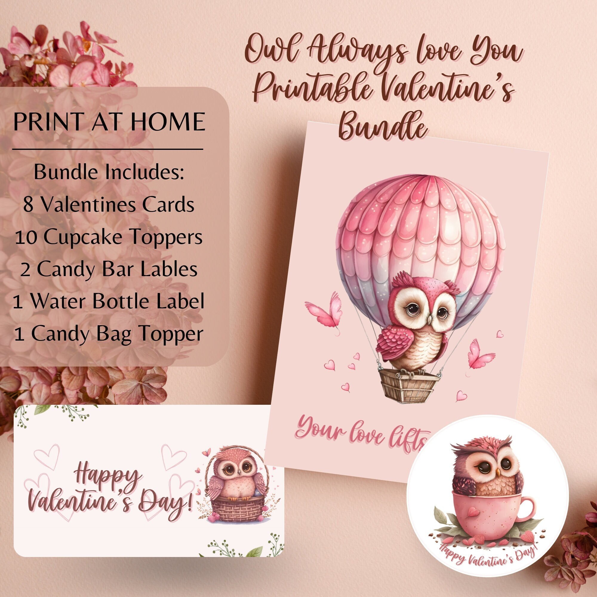Owl Always Love You Printable Valentine's Bundle - Etsy