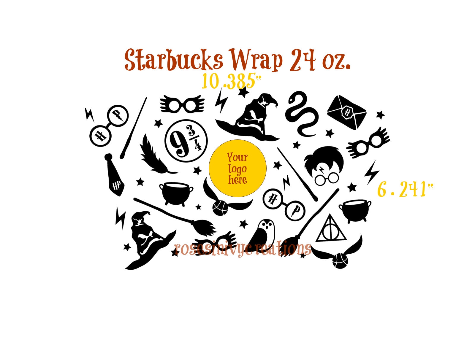 Wizard Tumbler Wrap 24 Oz, Svg, Custom Starbucks, Starbucks Wrap ...
