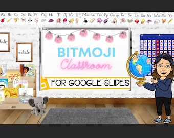 Digital Classroom Background | Add Your Own Bitmoji | Instant Download ...
